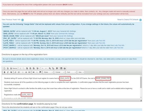 Customizing Instructions On Registration Website Total Registration