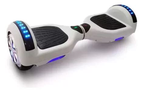 Skate Elétrico Hoverboard 65 Polegadas Com Led E Bluetooth Cor Branco Mercadolivre