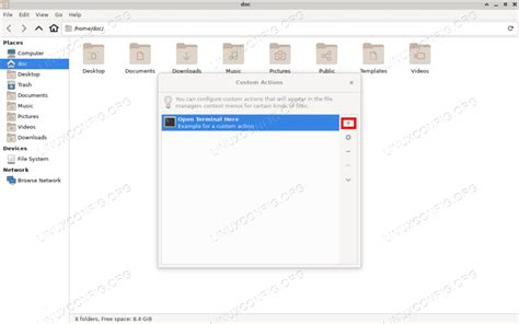 How To Extend The Thunar File Manager With Custom Actions Linux