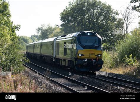 Chiltern Railways Class 68 Diesel Locomotive No 68010 Oxford Flyer Pulling A Mainline Service