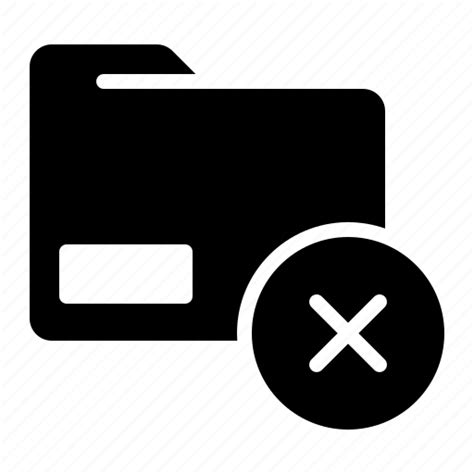 Remove Folder Data Storage File Office Material Icon Download