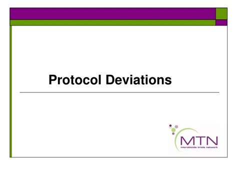 PPT Protocol Deviations PowerPoint Presentation ID