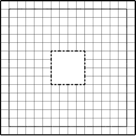 Cross Section Of The Mesh Used For Simulating Radiation From An