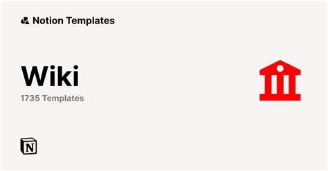 Wiki Templates From Notion Notion Marketplace