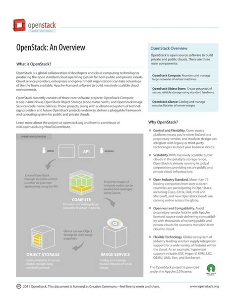 openstack overview datasheet pdf
