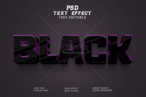 블랙 3d 텍스트 효과 스타일 배경 사진 및 창의적인 일러스트 무료 다운로드 Lovepik