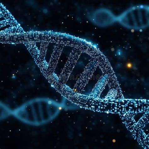 Dna Helix Digital Technology Cutting Edge Science And Biotech Concept