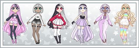 Girl Adoptable Batch 43 Closed By Mango Designs On Deviantart