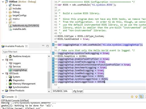 Ccsprocessor Sdk Am335x Adding Uia To Project Processors Forum Processors Ti E2e Support