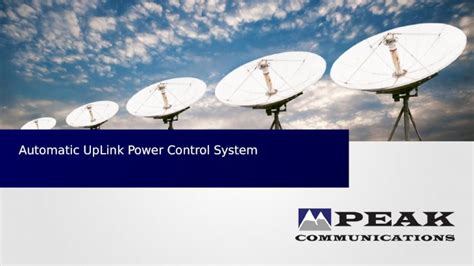 Pptx Automatic Uplink Power Control System Uplink Power Controller