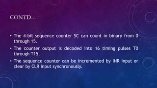 Timing And Control Unit PPT