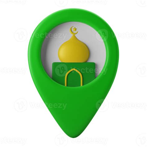Mosque Location On Gps Map 3d Icon Illustration 11192007 Png