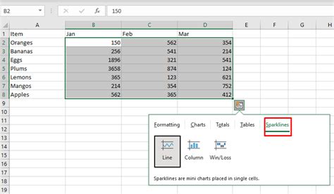 How To Use The Quick Analysis Tool In Microsoft Excel