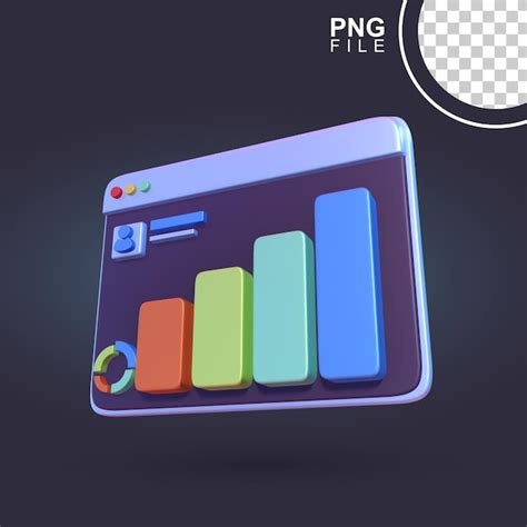 Premium Psd 3d Chart Analytics