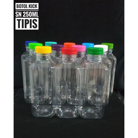 Jual Botol Plastik Kick Kotak 250ml Botol Plastik 250 Ml Kotak Square Botol Plastik Murah