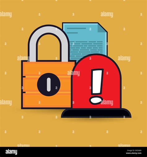 Cyber Security System And Media Design Stock Vector Image And Art Alamy