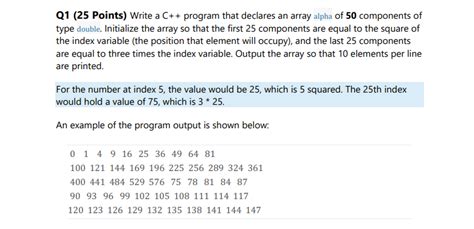Solved Q1 25 Points Write A C Program That Declares An