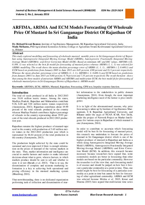 Pdf Arfima Arima And Ecm Models Forecasting Of Wholesale