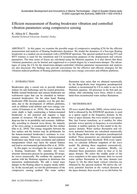 Pdf Efficient Measurement Of Floating Breakwater Vibration And Controlled Vibration Parameters
