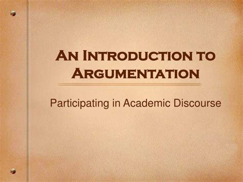 Ppt An Introduction To Argumentation Powerpoint Presentation Free Download Id 5394684