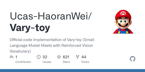 Github Ucas Haoranweivary Toy Official Code Implementation Of Vary
