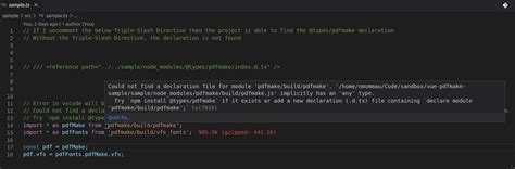 Typespdfmake Could Not Find Declaration File For Module · Issue