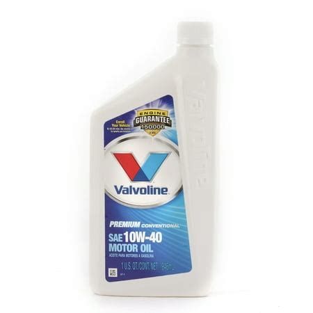 Valvoline Premium Conventional 10W-40 Motor Oil, 1 Quart - Walmart.com