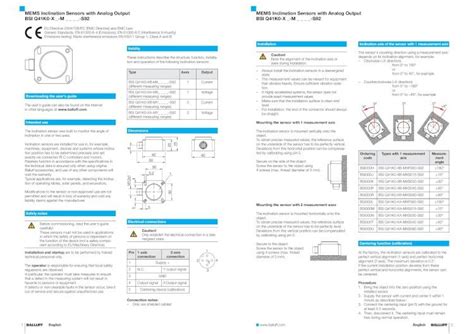 Pdf Mems Inclination Sensors With Analog Output Bsi 410 X M S2