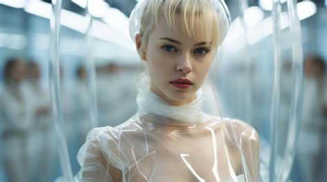 Premium Ai Image Girl Robot Hd Wallpaper Photographic Image