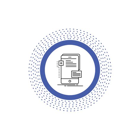 frontend interface mobile phone developer line icon vector