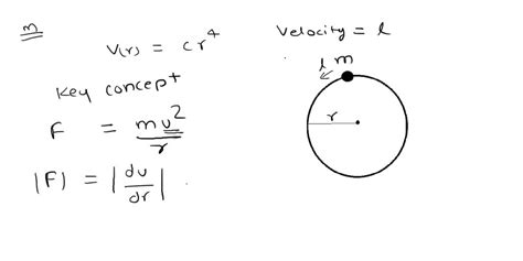 solved a particle of mass m moves in a central force field whose