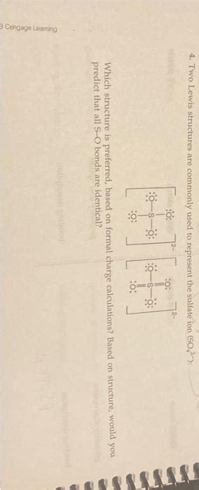 Solved 4 Two Lewis Structures Are Commonly Used To