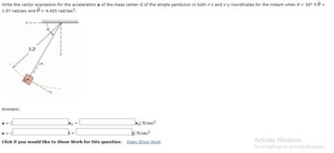 Solved Write The Vector Expression For The Acceleration A Of Chegg