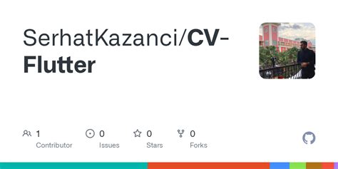 GitHub SerhatKazanci CV Flutter
