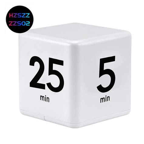 Cube Timer Kitchen Timer Time Management Timer Gravity Sensor Flip For Time Management And