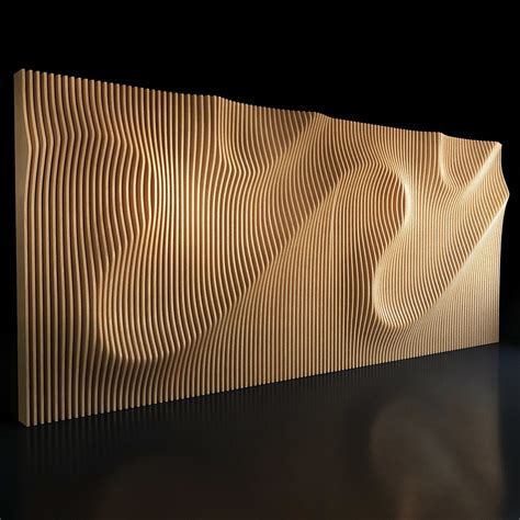 3d Wooden Wave Wall Cladding For Hotel Wall Decoration In 2024 Wall