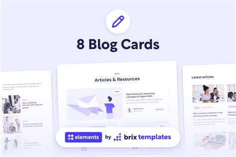 Blog Cards Webflow Template Brix Templates Webflow