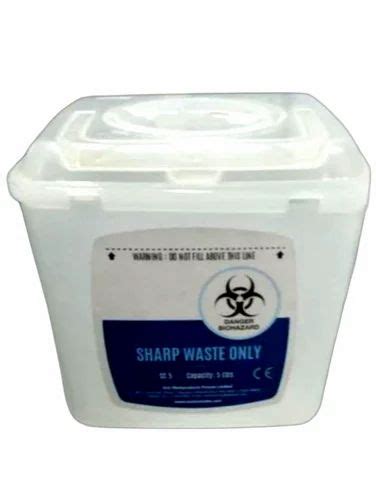 White 1 5l Ldpe Bio Medical Sharp Container At Rs 55 Piece In New Delhi