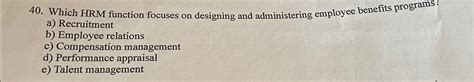 solved which hrm function focuses on designing and
