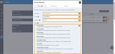 Setup Webhooks PlanRadar HelpCenter Setup Webhooks PlanRadar HelpCenter