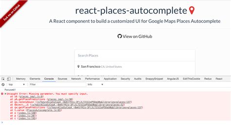 Uncaught Error Missing Parameter You Must Specify Input · Issue 88