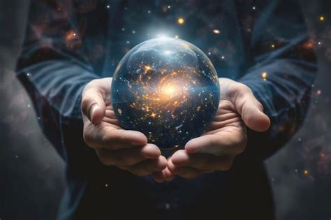 Premium Photo Male Harnessing Cosmic Healing Energy In Deep Space