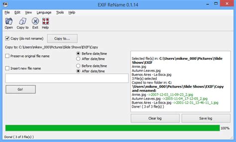 Exif ReName Free Download Software Reviews Downloads News Free Trials Freeware And