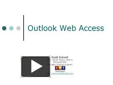 PPT Outlook Web Access PowerPoint Presentation Free To View Id Cff YTQ Z