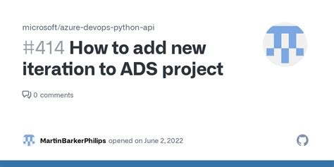how to add new iteration to ads project · issue 414 · microsoft azure
