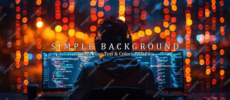 Premium Psd Computer Programmer Using Development Software