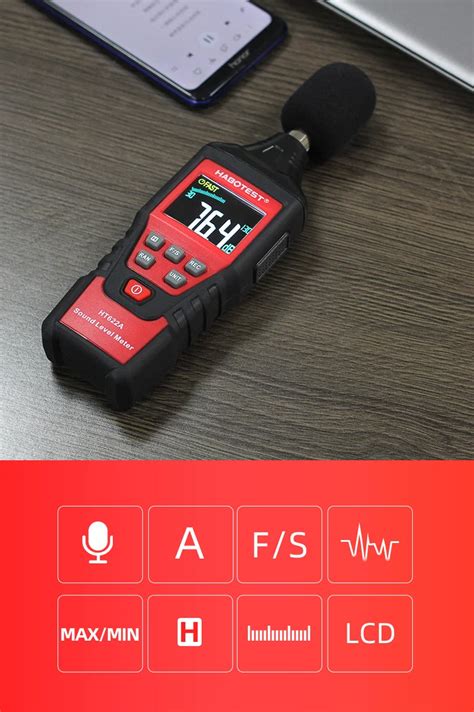 Habotest Ht622b Digital Sound Level Meter Max Min Hold With Fast Slow