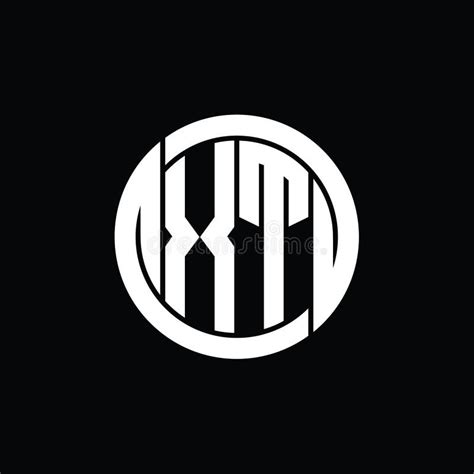 Xt Logo Monogram Shield Inside Circle Shape Vector Images Design