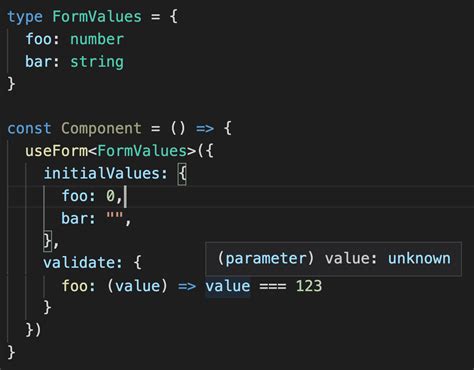Generic Type Issue With New Useform Hook