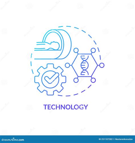Technology Blue Gradient Concept Icon Stock Vector Illustration Of Monitoring Concept 251107282